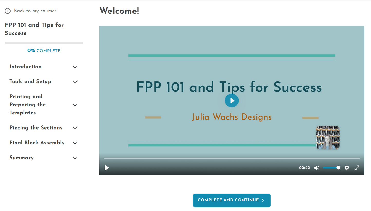 On Demand Course: FPP 101 and Tips for Success – Julia Wachs Designs